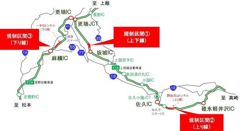 【E18】上信越自動車道・【E19】長野自動車道 リニューアル工事予定のお知らせ | NEXCO東日本